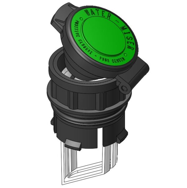 Water Miser Flip-Top Push-in Battery Cap - Made In USA