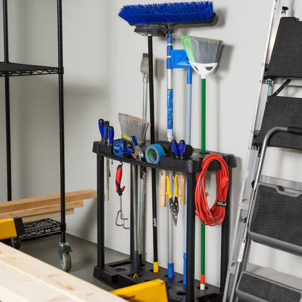 Long-Handled Tool Storage Rack Organizer - Made in the USA